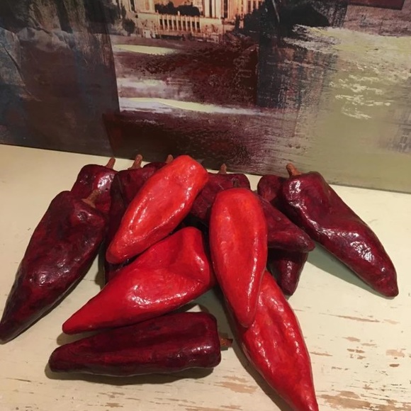 Accessories | Vintage Mexican Paper Mache Peppers | Poshmark